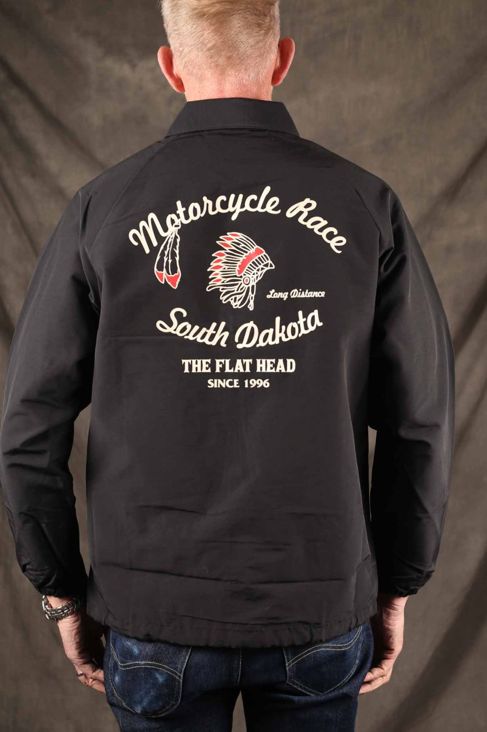 THE FLAT HEAD -FN-OJ-NC006 - 64CLOTH COACH JACKET - MOTORCYCLE RACE ...